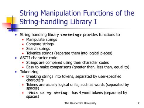 Ppt C Programming Lecture 20 Strings Powerpoint Presentation Free