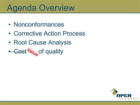 Corrective Action And Root Cause Analysis PPTX