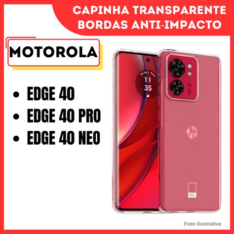 Capinha Transparente Anti Impacto Motorola Moto Edge 40 Edge 40 Neo