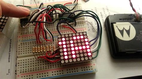 Arduino Attiny85 8x8 Dot Matrix Scrolling Display Youtube
