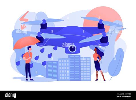 Meteorology Drones Concept Vector Illustration Stock Vector Image And Art Alamy