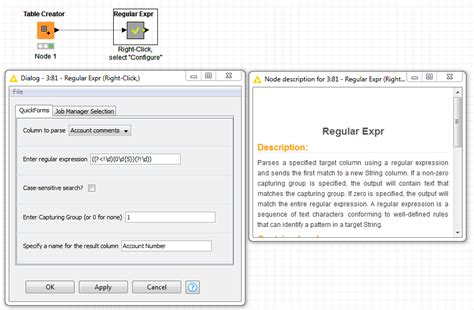 Find Account Number Inside String KNIME Analytics Platform KNIME