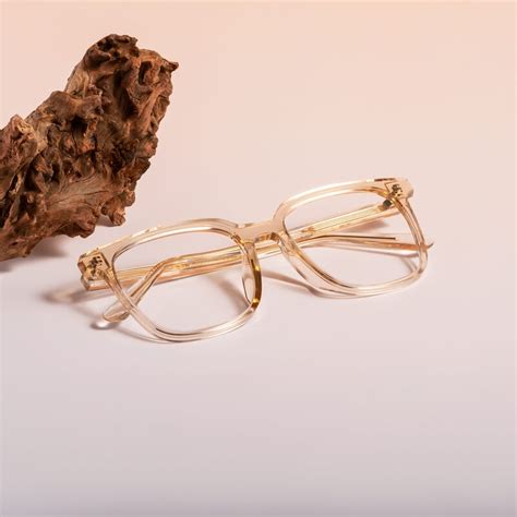 Champagne Oversized Tr90 Square Blue Light Glasses Jasmine