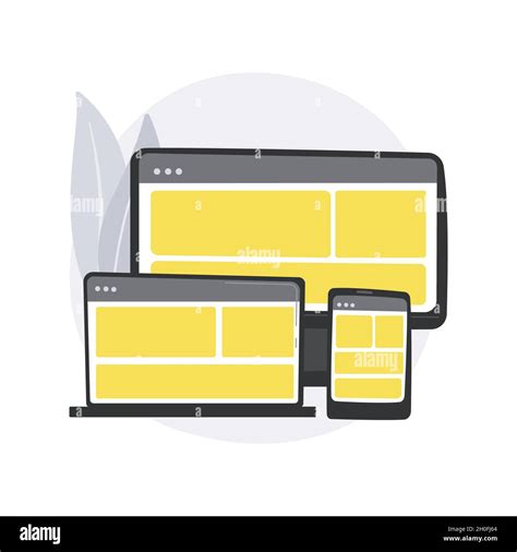 Responsive Web Design Abstract Concept Vector Illustration Stock Vector