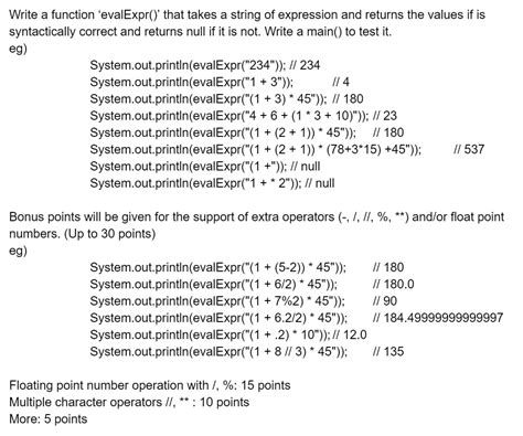 Write A Function Evalexpr That Takes A String Of