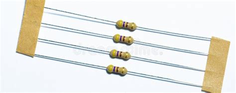 Resistors Passive Two Terminal Electrical Components Stock Image