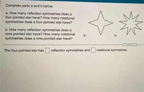 Solved Complete Parts A And B Below A How Many Reflection