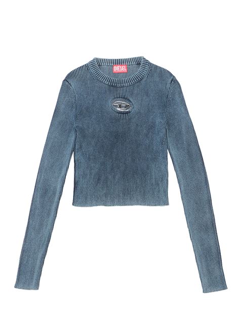 Diesel ディーゼル オーバルdプレートクルーネック 長袖ニット M Anchor A Dsla148100an【サカゼン公式通販】