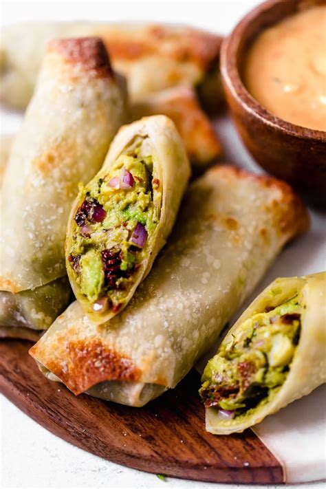 Recipe Of The Month Avocado Egg Rolls With Sweet And Spicy Dipping Sauce