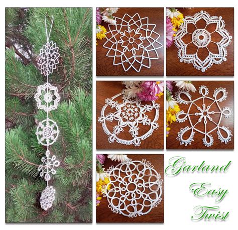 Pattern Snowflake Octagonal Star Fairylace Tatting Tutorial Snowflake