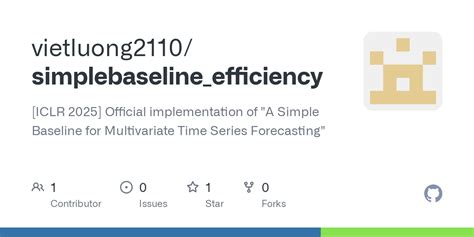 Github Vietluong2110simplebaselineefficiency Iclr 2025 Official