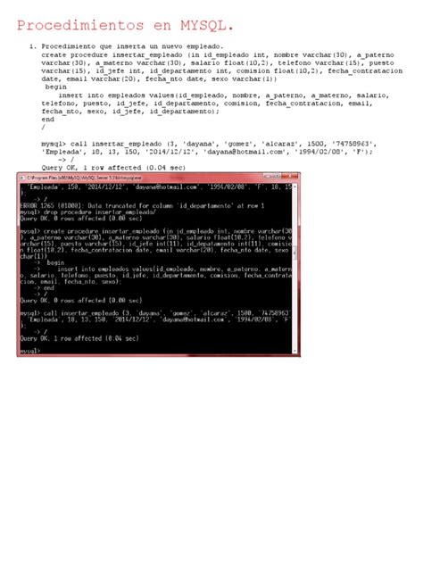 Procedimientos Y Triggers Pdf Software De Gestión De Datos Datos