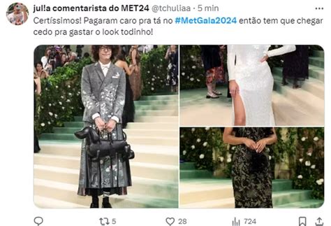 Memes Do Met Gala 2024 Riem Do Look Dos Convidados Pátio Hype