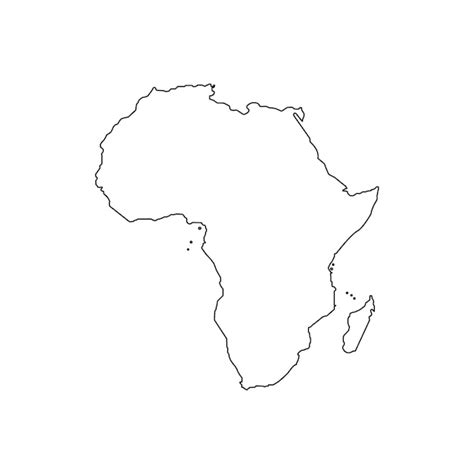 Ícone Do Mapa Da África Vetor Premium