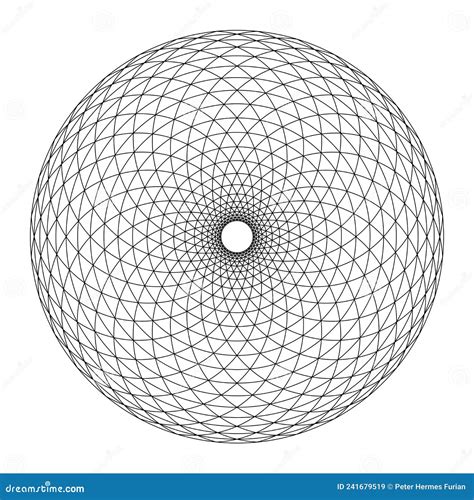 Circular Fibonacci Pattern The Structure Of A Pine Cone Cartoon Vector CartoonDealer Com