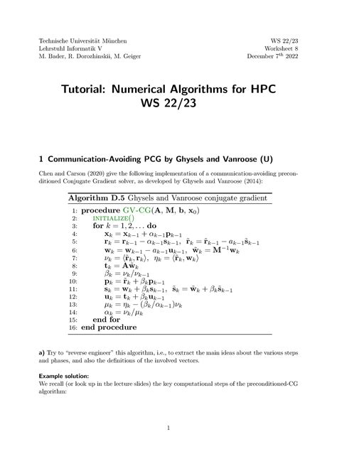 Worksheet Solution Technische Universit At M Unchen WS Lehrstuhl Informatik V