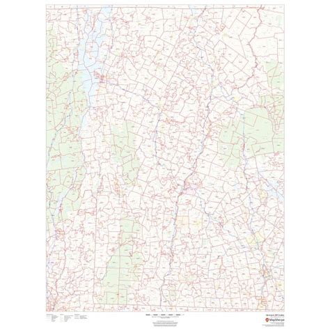 Vermont Zip Code Map Stanfords