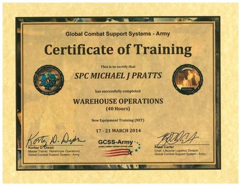 Gcss Army Certification Ppt