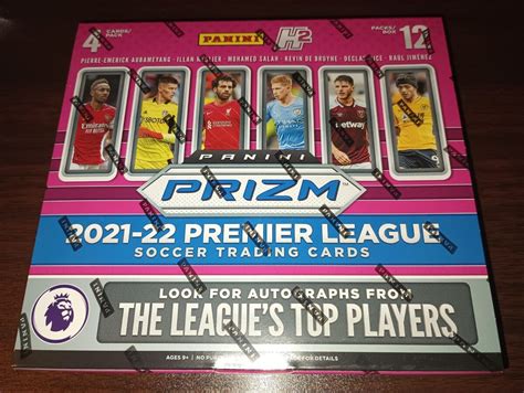 2021 22 Panini Prizm Premier League Soccer Hobby Box 12 Packs12 Cards