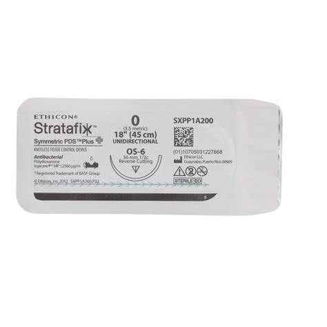 Ethicon Stratafix Symmetric Pds Plus Unidirectional Sutures Usp 0 36