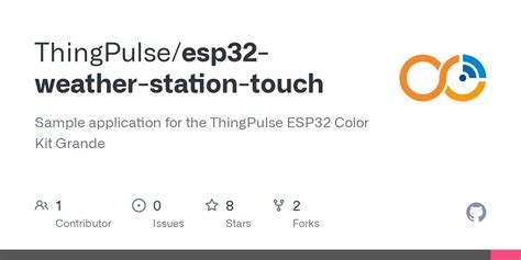 GitHub ThingPulse Esp32 Weather Station Touch Sample Application For
