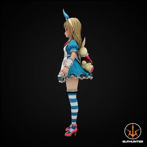 3d Model Exclusive Edition Rigged Character Dwarf Waiter Vr Ar Low