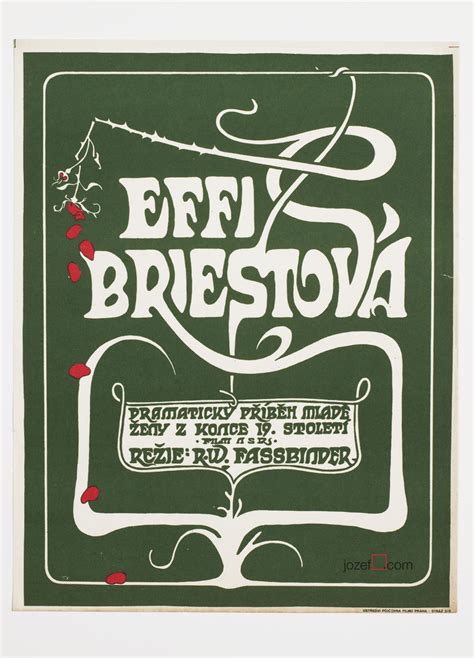 Effi Briest, Minimalist Movie Poster, R.W. Fassbinder
