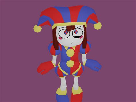 Tdac Pomni Lowpoly Model Blender 3 X By Lukas Atbk