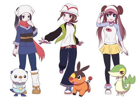 Higunjun Akari Pokemon Harmony Pokemon Oshawott Rosa Pokemon
