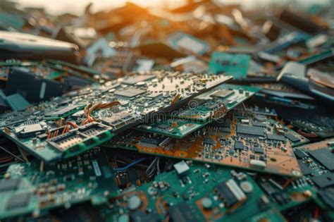 A Pile Of Electronic Components Ready For Assembly Perfect For Technology And Engineering