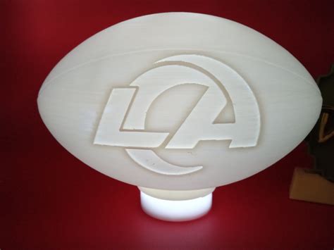 Stl File Los Angeles Rams 3d Football Tealight・3d Print Design To