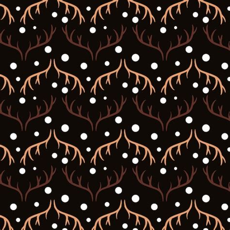 Premium Vector Deer Antler Pattern
