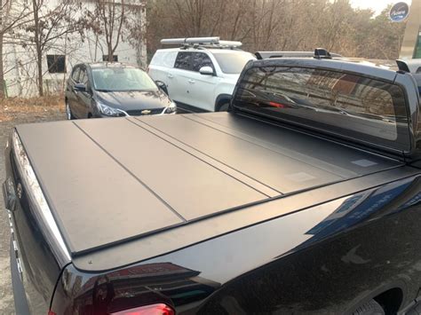 렉스턴스포츠칸 카브리오 4단폴딩커버 적재함덮개는 카브리오면 충분합니다 적재함 알루미늄 체크판가드 시공 네이버 블로그