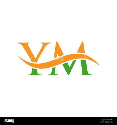 Ym Combine Letter Logo Vector Template Letter Ym Logo Design Modern
