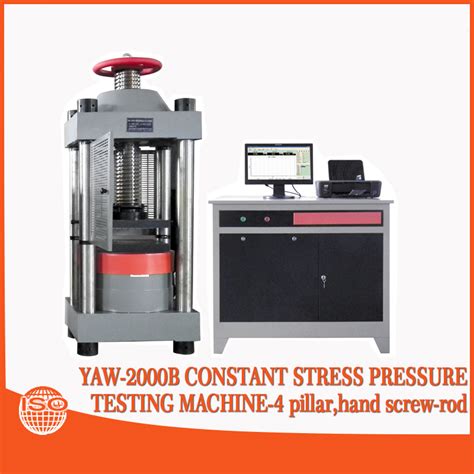 YAW 2000B Constant Stress Compressive Strength Testing Machine 4stand