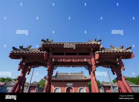 Chinese Classical Architecture Archway Architecture Landscape Stock
