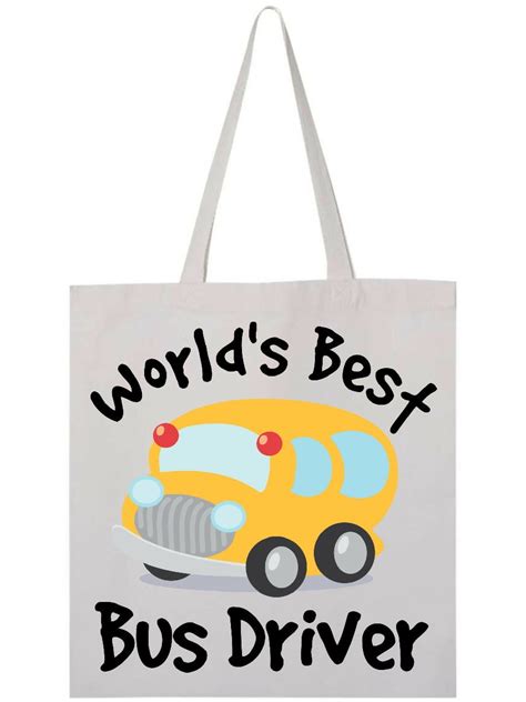 Inktastic Worlds Best School Bus Driver Tote Bag
