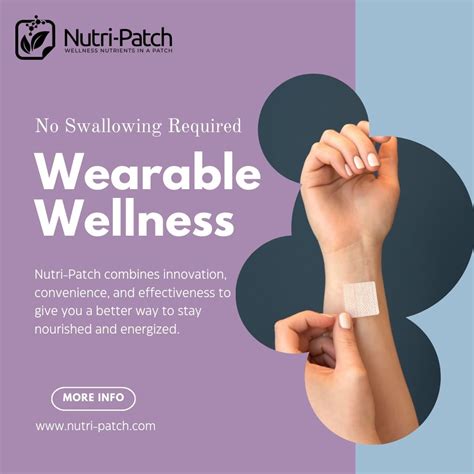 Wearable Wellness With Vitamin Infused Skin Patches The Nutri Patch A