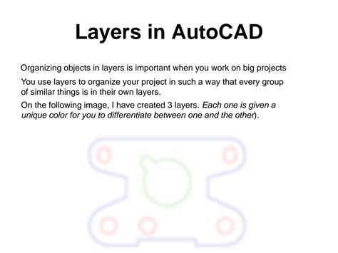 Solution Autocad Course Summary Class Notes P 11 Layers In Autocad