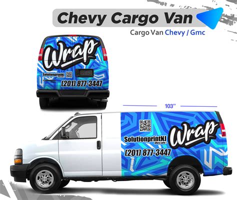 Chevy Cargo Van Combos Wrap Van Chevrolet Express Wraps Graphics