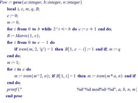 Maple Fea Program Cryptology Stack Overflow