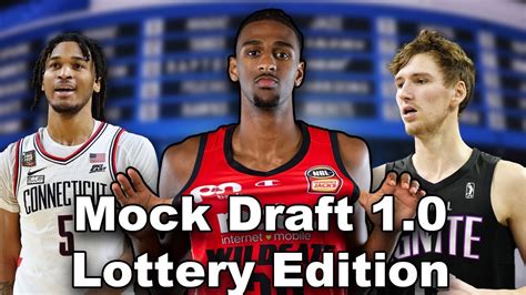 My First 2024 Nba Mock Draft Lottery Edition Youtube