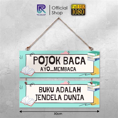 Jual 1 SET RHA Hiasan Dinding Gantung Sekolah Pojok Baca Motivasi
