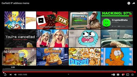 Garfield Ip Address Meme Youtube