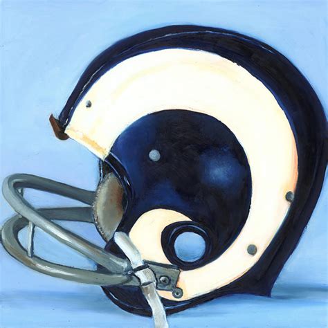 1960s Los Angeles Rams Helmet Canvas By Lindsay Frost Art Of The Game