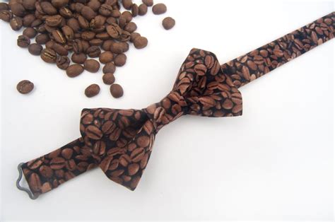 Coffee Bean Bow Tie Coffee Bow Tie Barista Bow Tie Cafe Bow Etsy