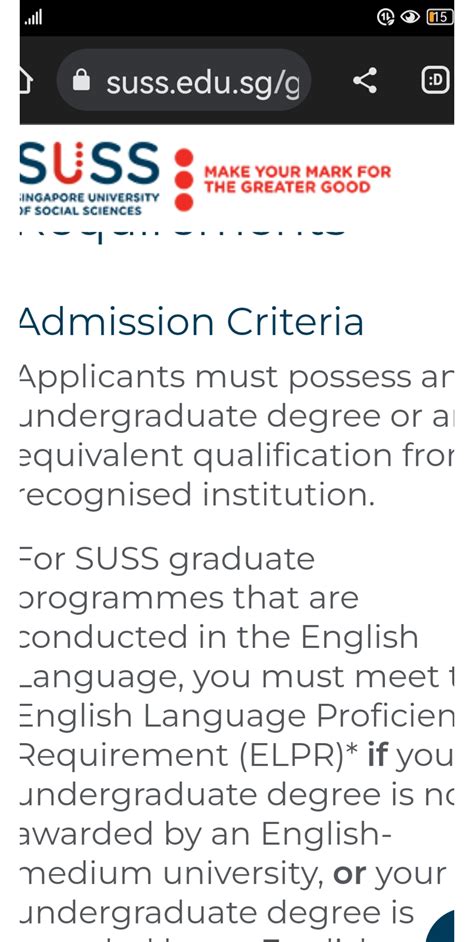 Suss Graduate Diploma Criteria Query Need Some Guidance Here Rsuss