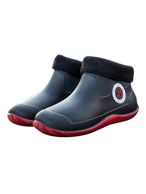 Simanlan Ankle Deck Boots For Women Men Waterproof Rain Shoes Winter