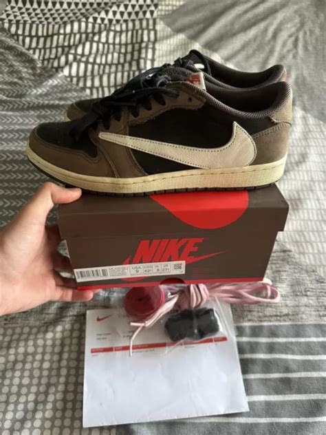 Jordan 1 Retro Low Og Travis Scott Mocha Uk8 Eur 1 259 50 Picclick It