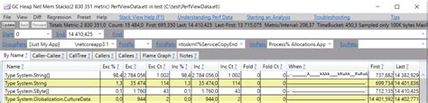 What Does Information Does GC Heap Net Mem Stacks Convey Issue 1350
